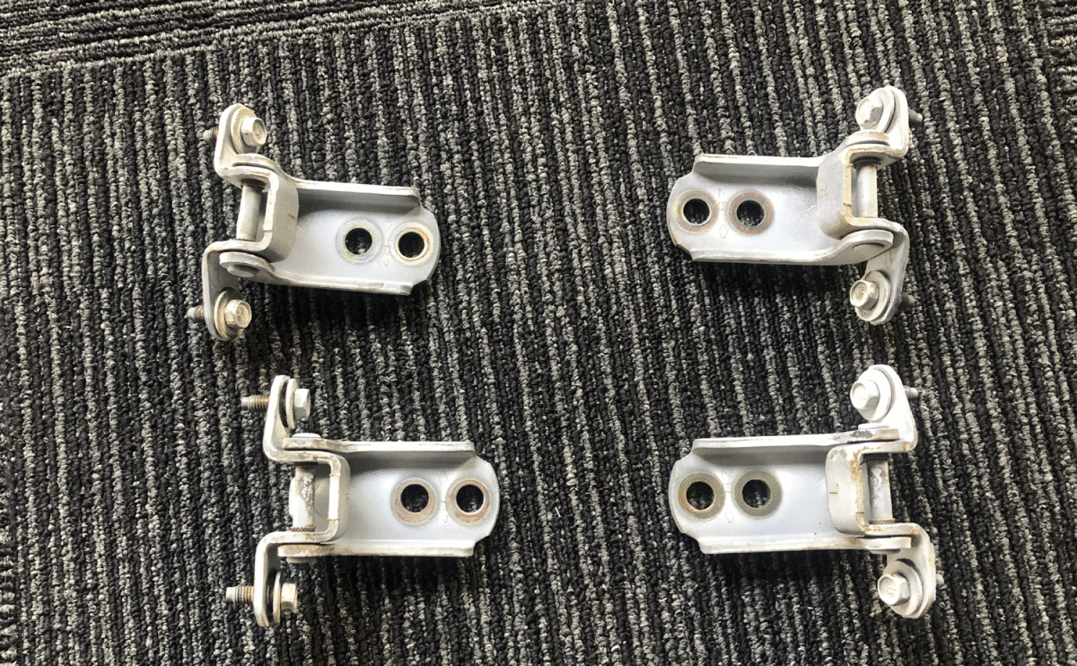 日本代購代標第一品牌【樂淘letao】－S15 シルビア 純正 ドアヒンジ 左右セット パールホワイト WK0 動作確認済み RH LH 運転席 助手席