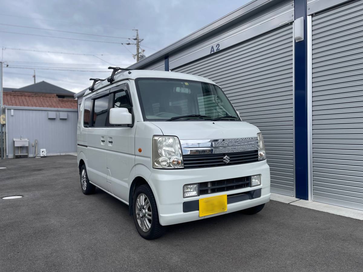 Yahoo!オークション - 4WD エブリィワゴン DA64W ターボ 軽バン 車検あ...