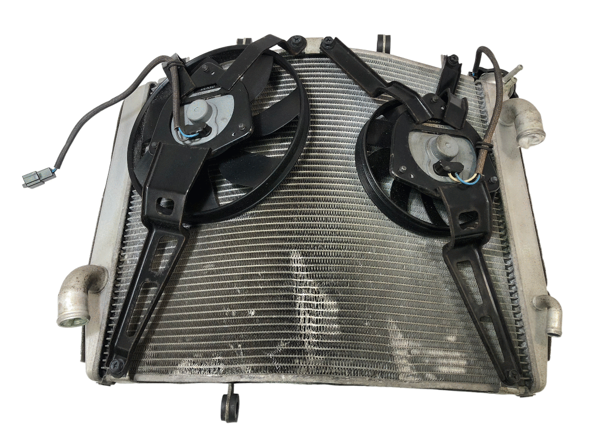 ZX-14R ABS 12-15 E型 F型 ラジエーター 漏れ無し ファン付 レストア 組み換え 流用 OHベースにも 2182-K0666(冷却装置)｜売買されたオークション情報 ...