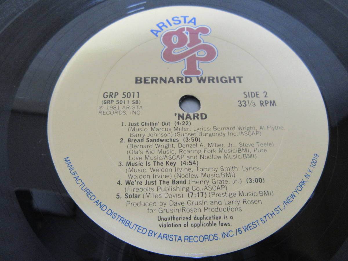 Yahoo!オークション - LP BERNARD WRIGHT[NARD]米US盤/バーナード・ラ...