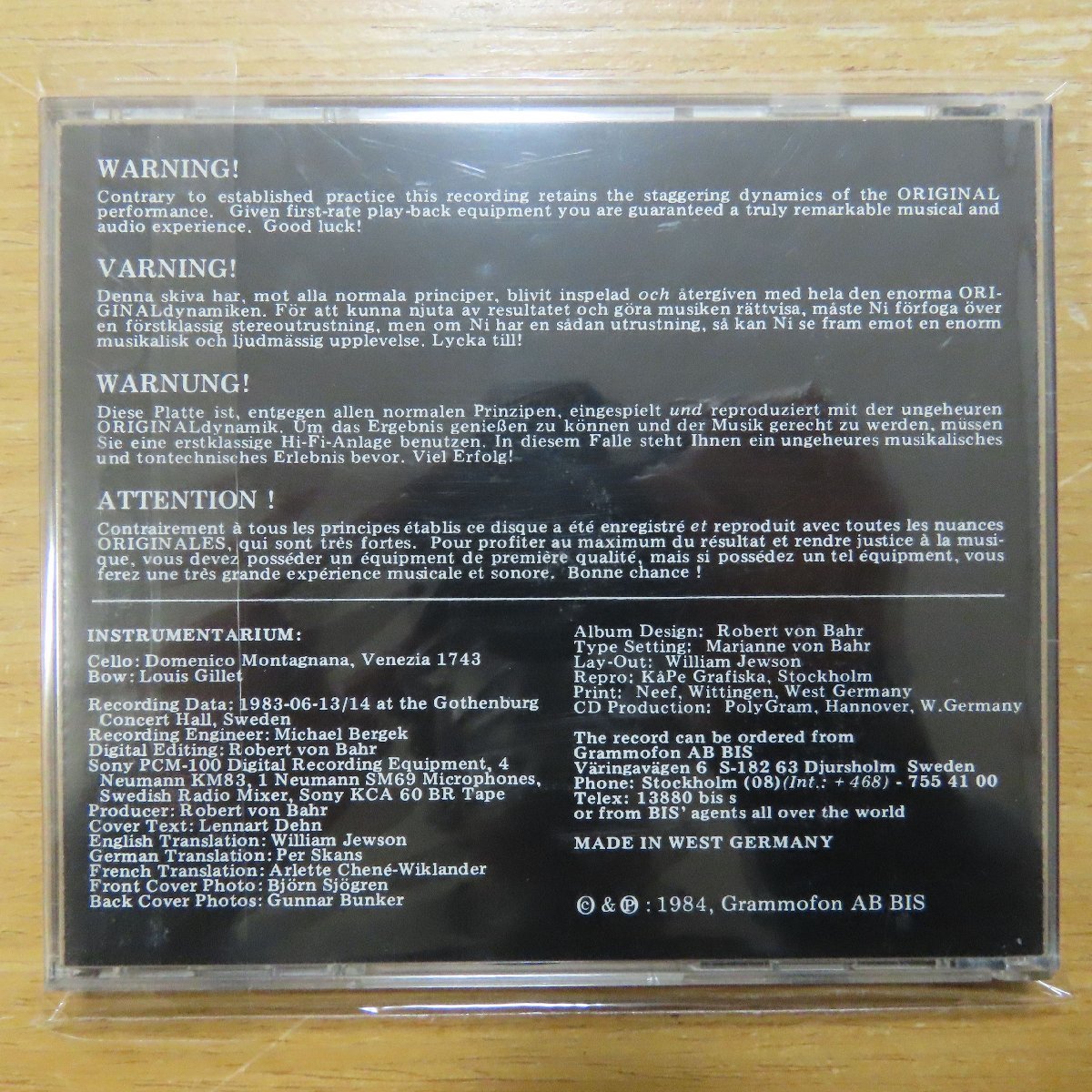 Yahooオークション 41035120 【cd西独盤蒸着仕様bis】jarvi Dv