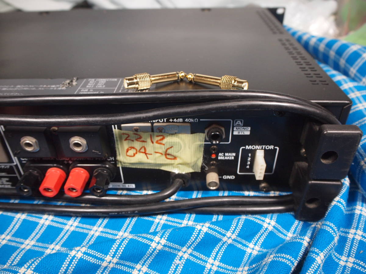 Yahoo!オークション - RAMSA パワーアンプ WP-9110 出力 8Ω 100W+100...