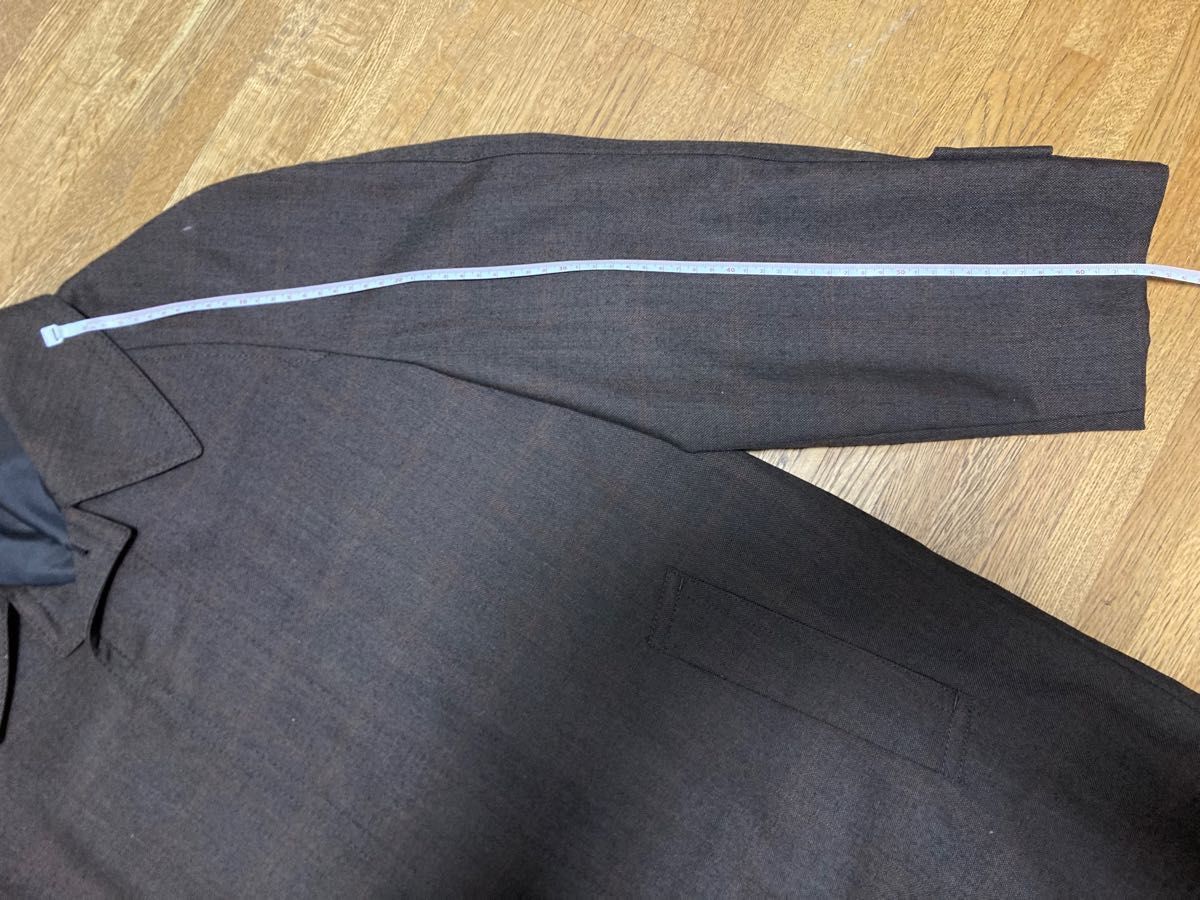 CHERRY CLOTH SAKURA COAT 焦げ茶色のチェック柄のコート メンズ CHERRY CLOTH SAKURA COAT 焦げ茶色のチェック柄のコート メンズ