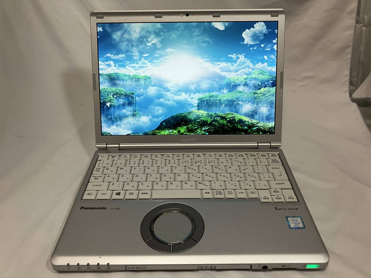 高解像度：DVDドライブ搭載 Panasonic Let's note CF-SZ6 / Core i5-7300U /WEBカメラ / SSD 512GB /8GB / Win10Pro ...