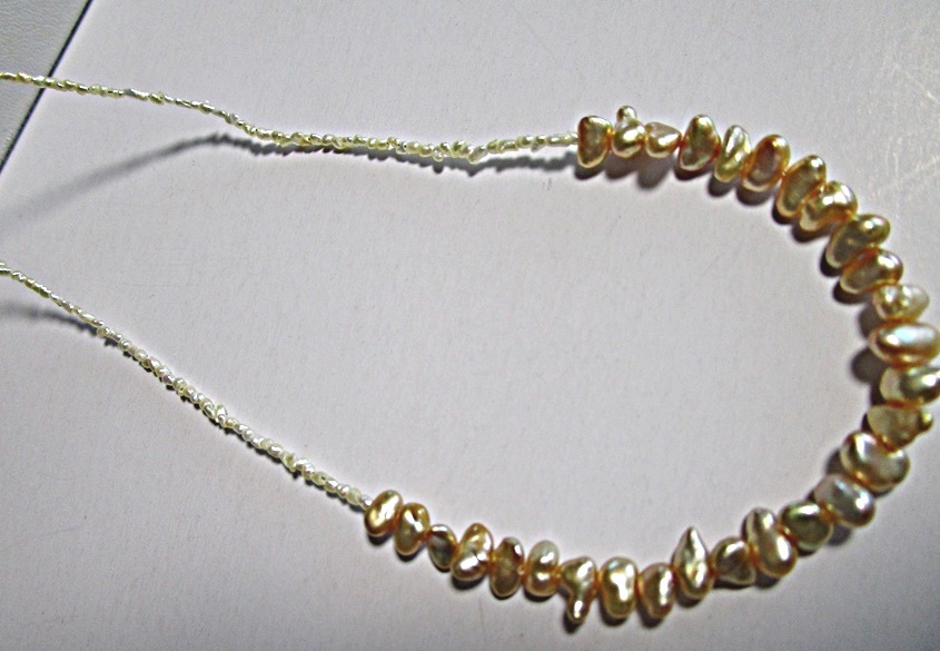 Yahoo!オークション - 【 M 】K10 砂ケシあこや真珠とケシ真珠のネック...