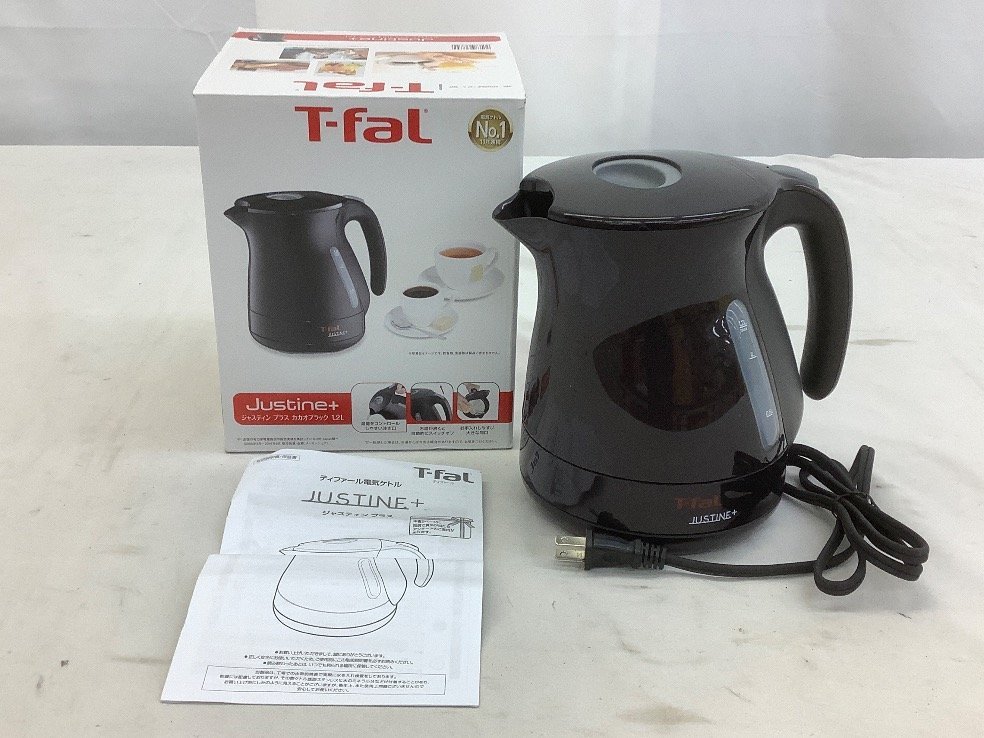 Yahoo!オークション - T-fal Justin＋/電気ケトル/1.2L/カカオブラック...