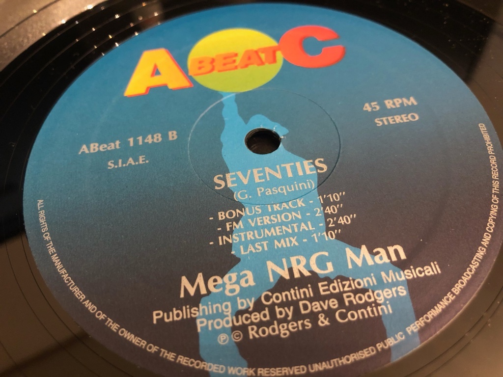 Yahoo!オークション - 12” Mega NRG Man / Seventies / ユーロビート