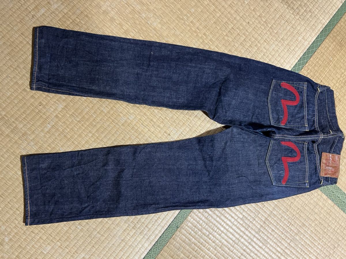 Yahoo!オークション - EVISU エヴィス 刺繍赤 W32 ×32