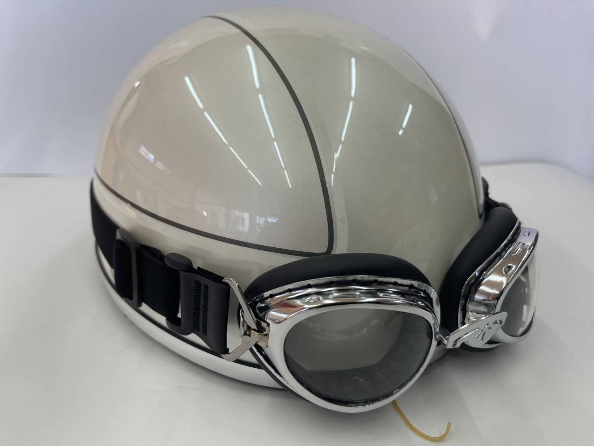 Yahoo!オークション - 未使用 ハーフ ヘルメット OGK PF-4 フリーサイ...