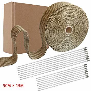 Yahoo!オークション - ゴールド色5CM 15M ZHUBANG 耐熱布自動車やバイ...