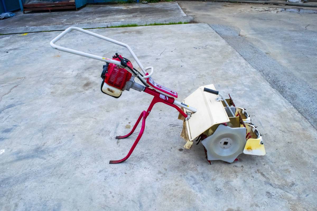 埼玉発 丸山 水田除草機 MKC-2 作業幅約420㎜ 2条 混合ガソリン 水田 除草機 中耕 除草 ジャンク(中古)のヤフオク落札情報