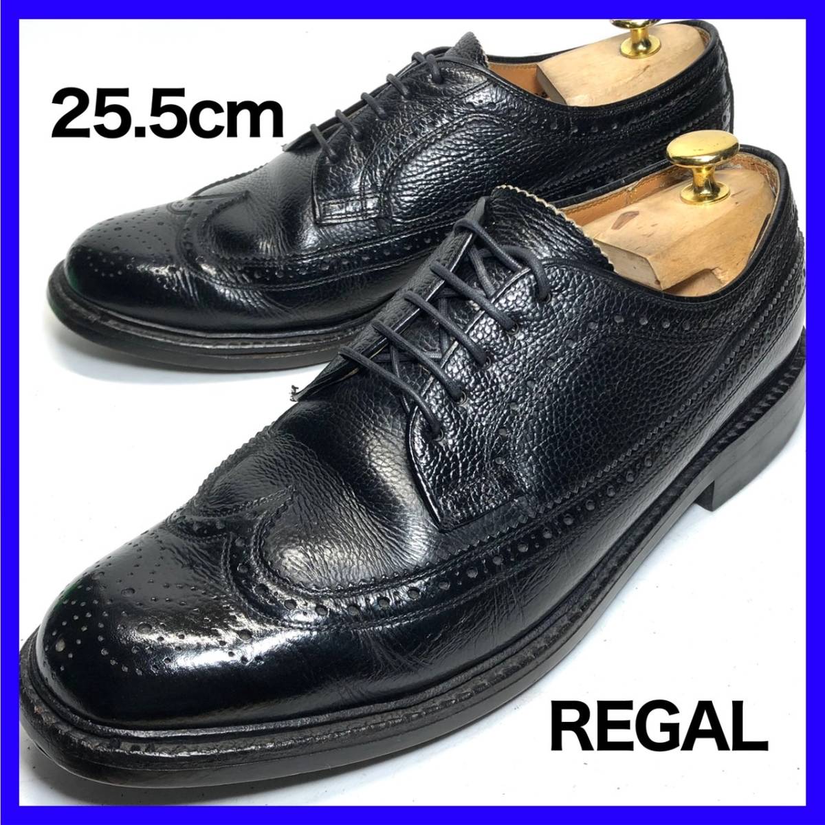 Yahoo!オークション - 管理47H89 REGAL 25.5cm メンズ 黒 ブラック ウ...