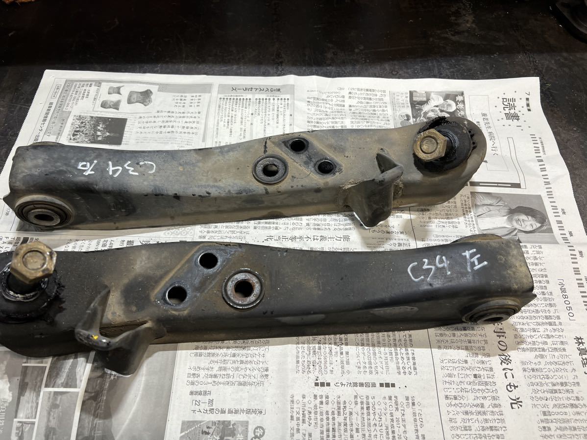 Yahoo!オークション - 日産純正 ローレルC34用 フロントロアアーム 左...