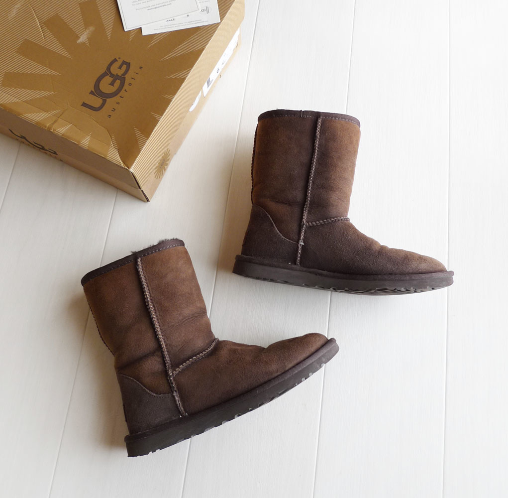 Yahoo!オークション - UGG アグ ムートンブーツ 23cm ブラウン系 クラ...