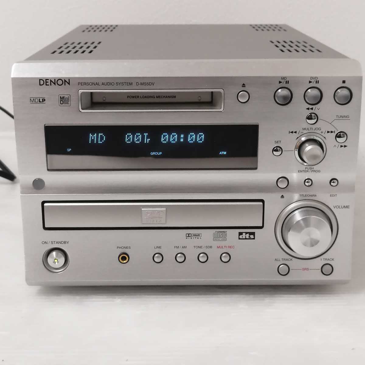Yahoo!オークション - DENON D-MS5DV デノン DVD/MD 一体型システムコ...