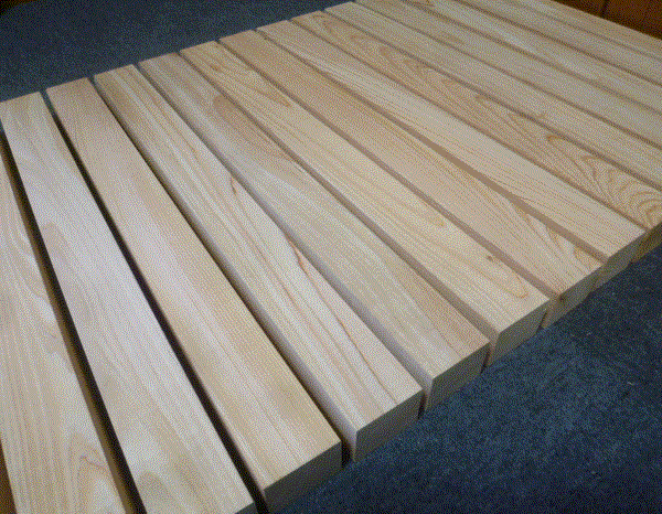 Yahoo!オークション - ヒノキ 45㎜×55㎜ 長さ60㎝ 16本セット...