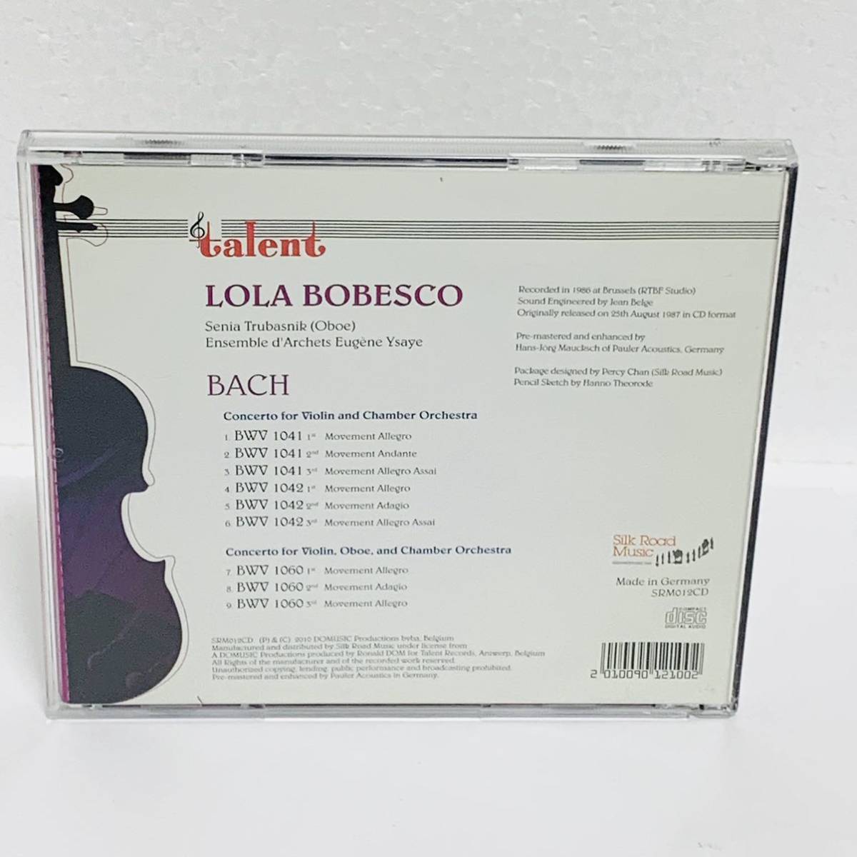 ヤフオク! - ローラ・ボベスコ バッハ ヴァイオリン協奏曲 コ...