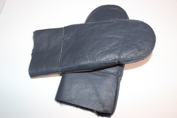 Yahoo!オークション - HM102【暖かさは抜群 本革ムートンミトン手袋 メ...