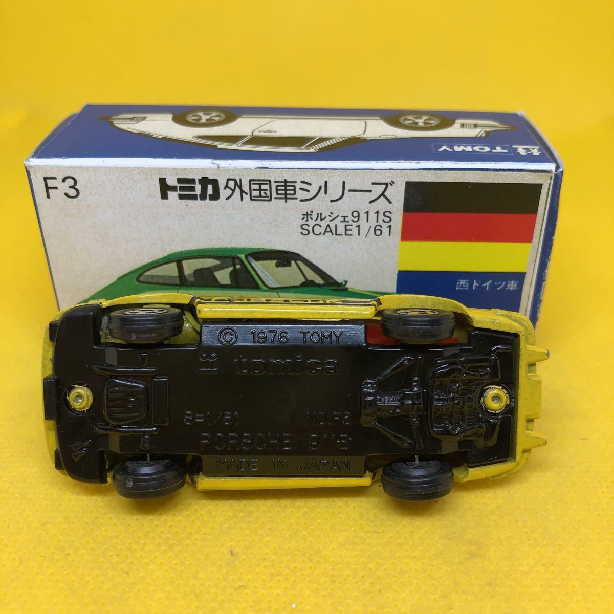 Yahoo!オークション - トミカ 日本製 青箱 F3 ポルシェ 911S 当時物 絶...