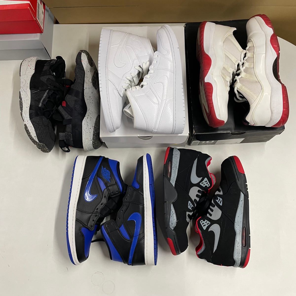 Yahoo!オークション - NIKE ナイキ AJ1 MID 2足 AJ11 エアフライト ジ...