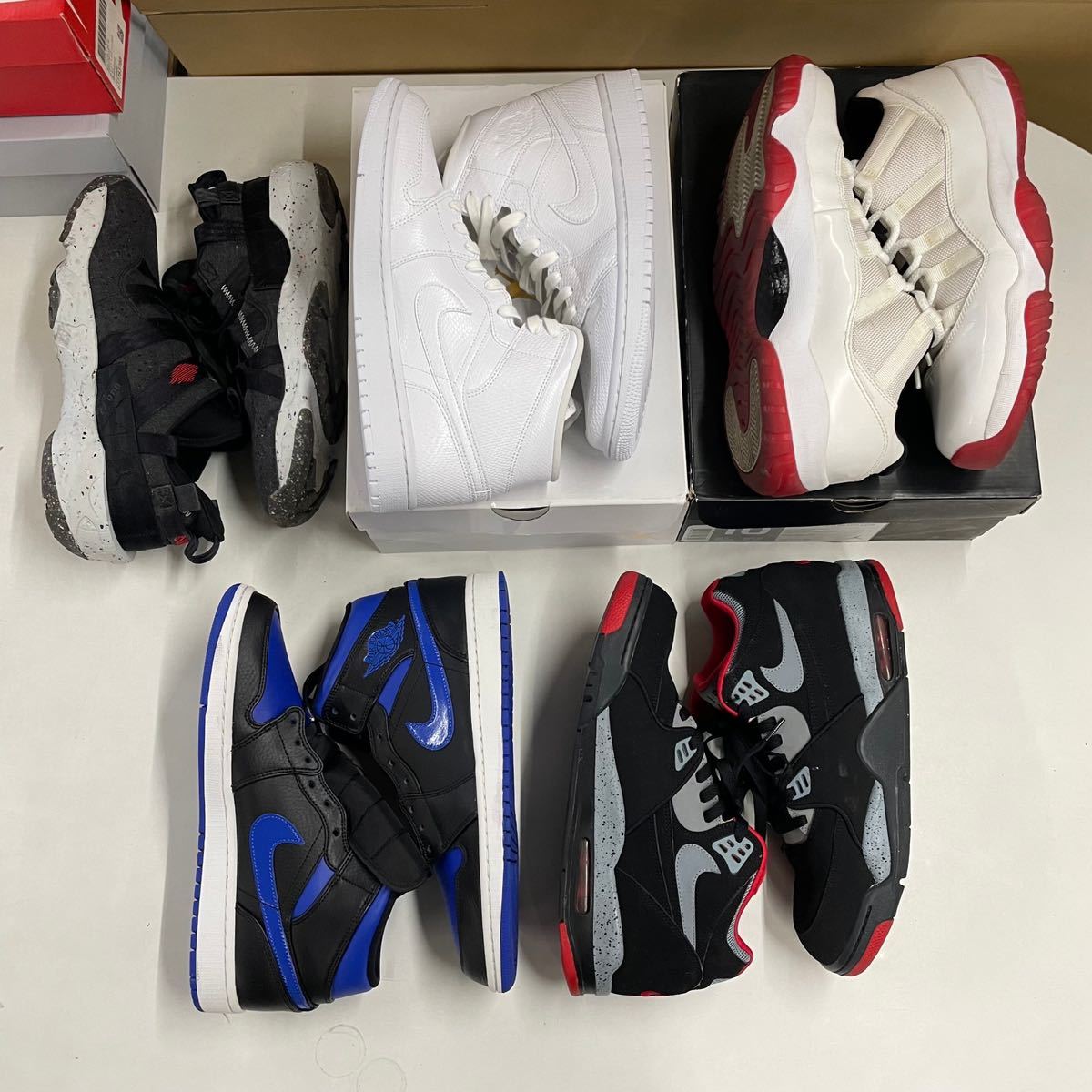 Yahoo!オークション - NIKE ナイキ AJ1 MID 2足 AJ11 エアフライト ジ...