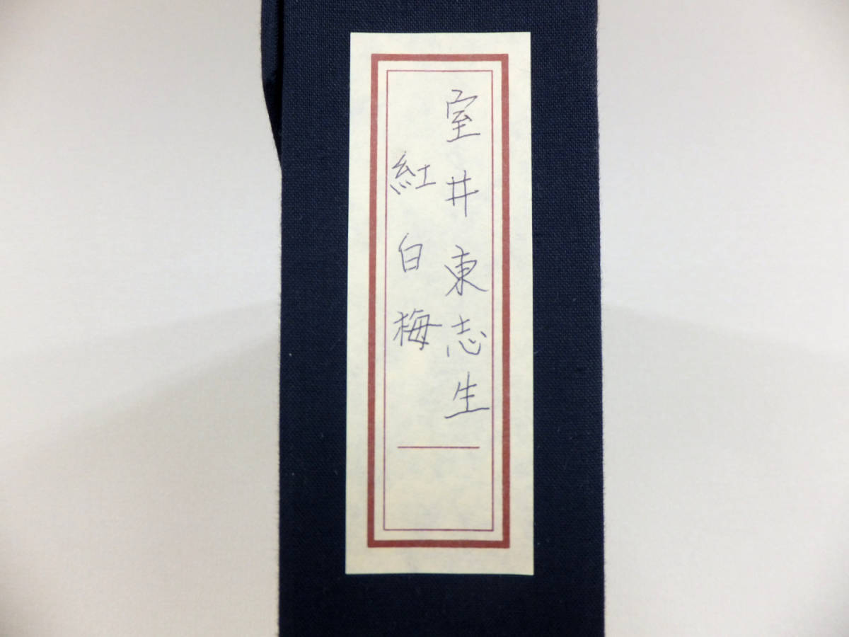 Yahoo!オークション - A1145 真作 室井東志生 「紅白梅」 12号 人物像 ...