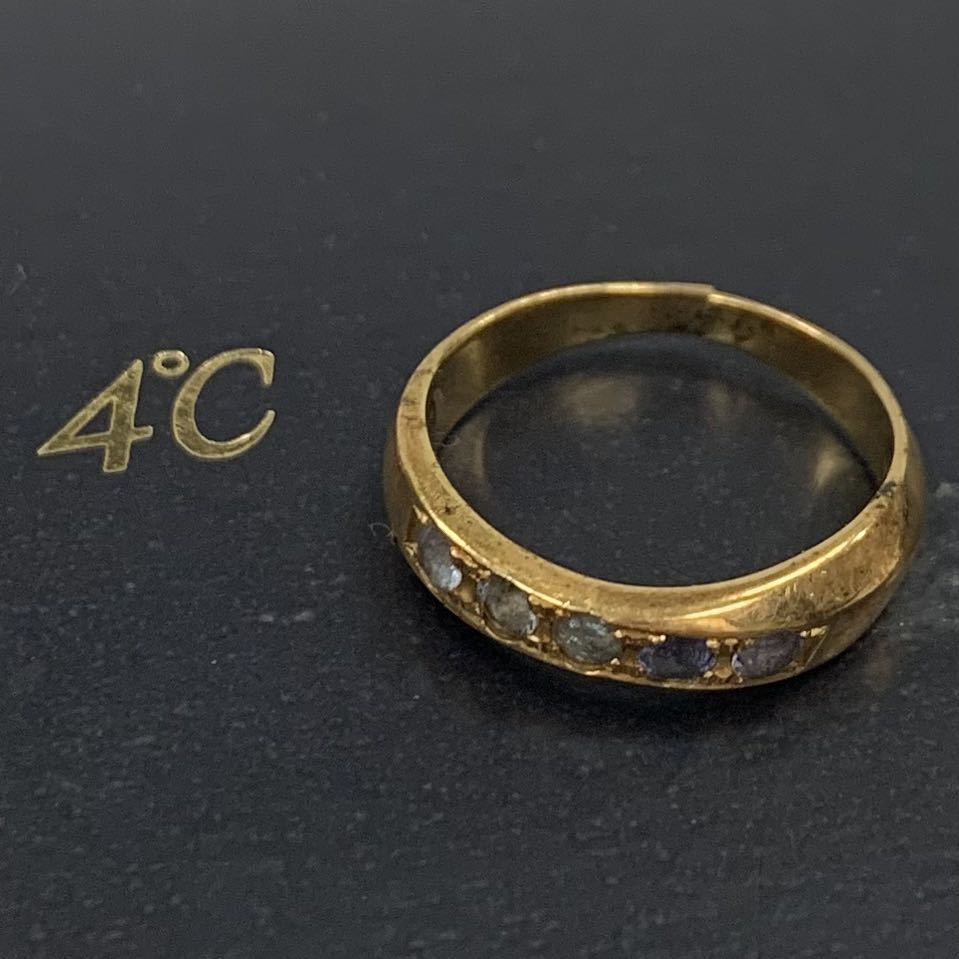 Yahoo!オークション - &4°C k18 リング 3.49g