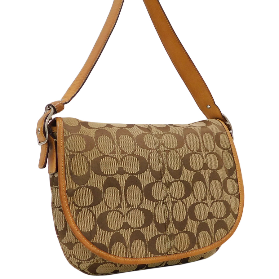 Yahoo!オークション - 1円 美品 コーチ ショルダーバッグ 6842 シグネ...