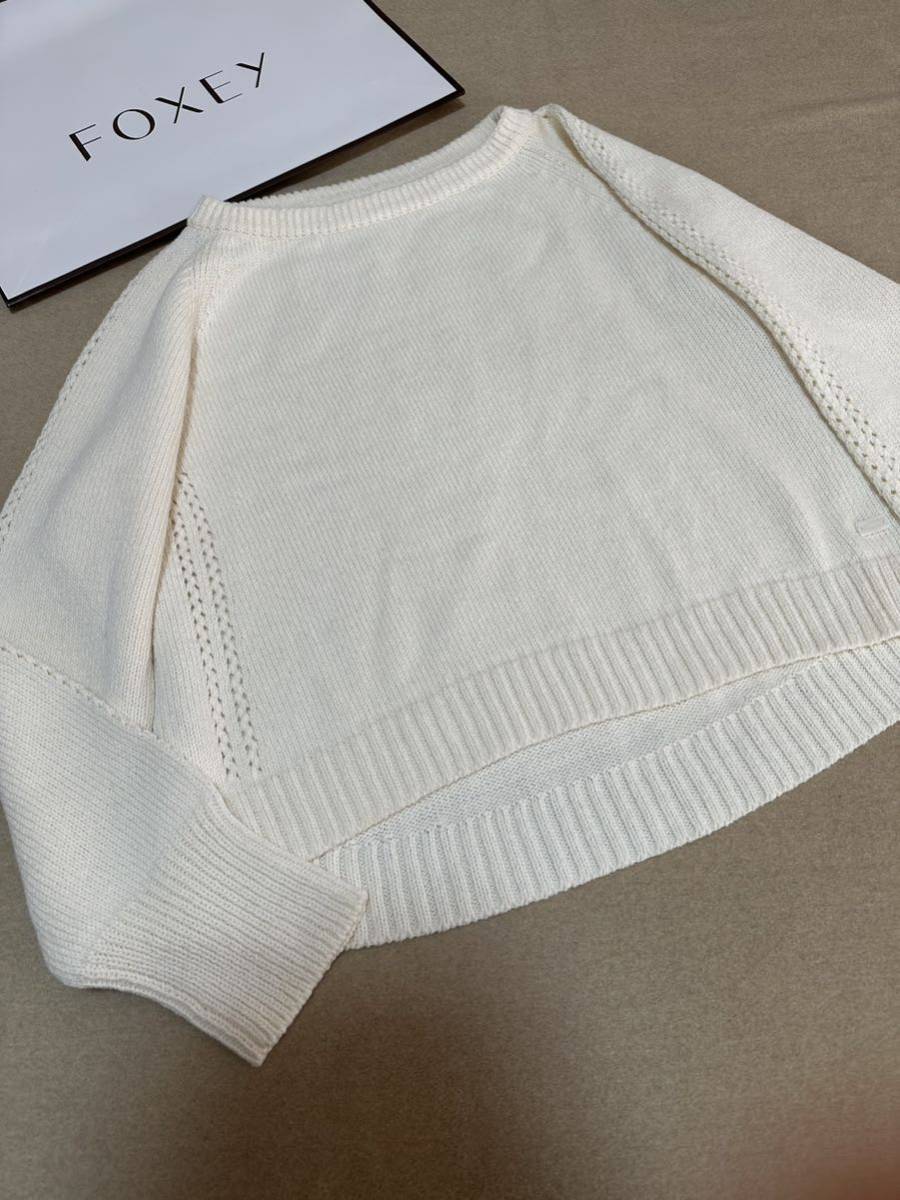 Yahoo!オークション - 02 FOXEY フォクシー カシミヤシルク セーター ...