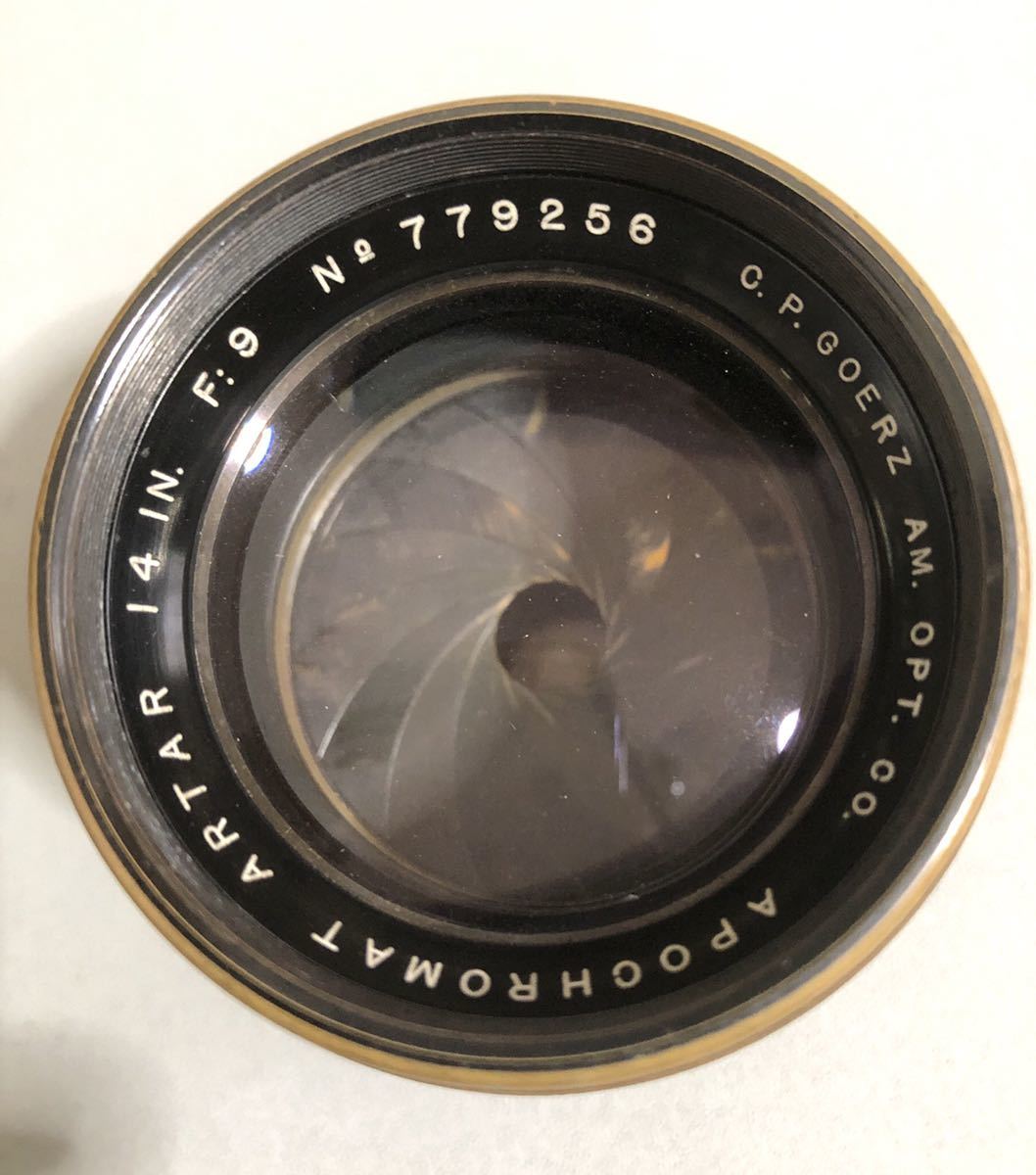 Yahoo!オークション - k197 GOERZ APOCHROMAT 14in F9 カメラレンズ フ...