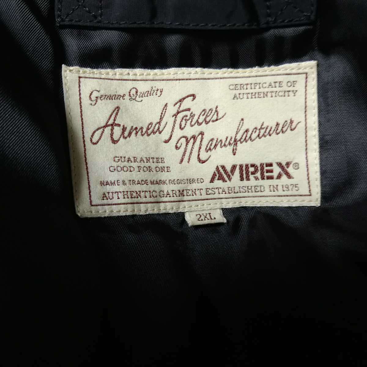 AVIREX 2XL XXL 3L MA-1フライトジャケットブラックナイツ BLACK AVIREX 2XL XXL 3L MA-1フライトジャケットブラックナイツ BLACK