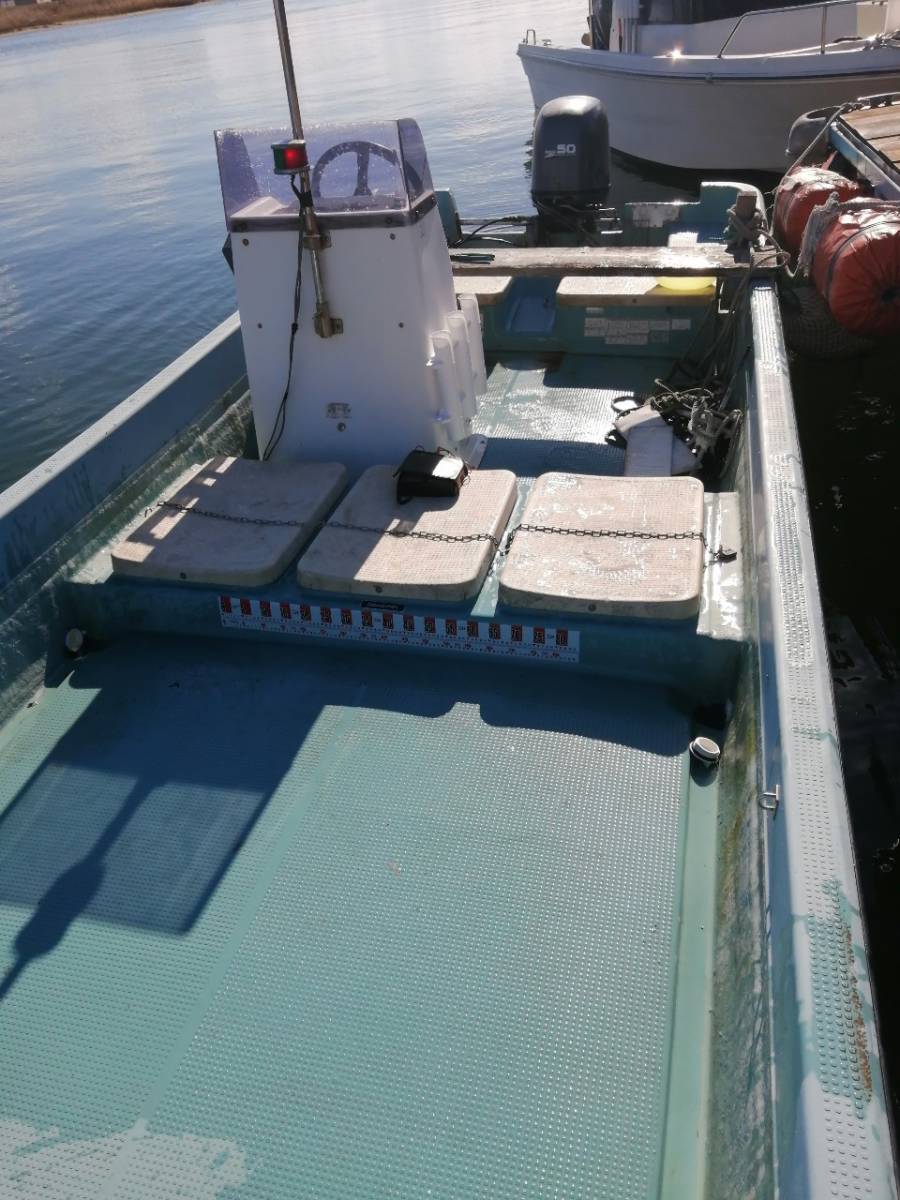 Yahoo!オークション - ヤマハW23和船ヤマハF50整備済み・調子よく走り...