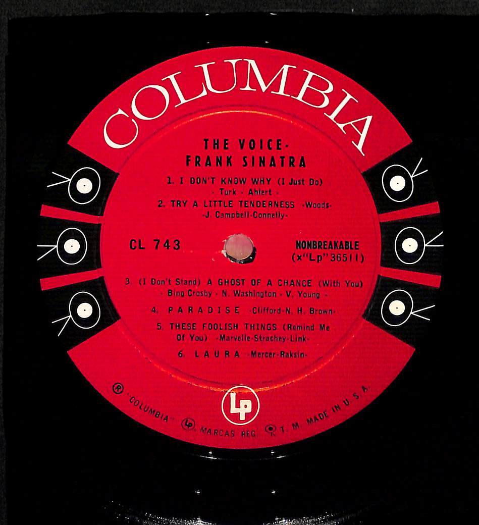 Yahoo!オークション - B009/LP/米/Frank Sinatra/THE VOICE/深溝/6EYE/...