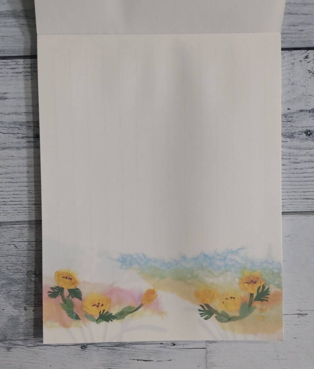 Yahoo!オークション - レターセット 便箋 封筒 水仙 福寿草 花 BEP-381...