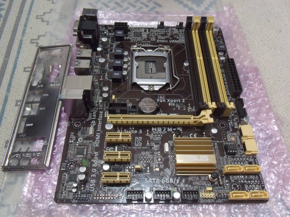 ASUS H87M-E Rev 1.03 LGA1150 MicroATX マザーボード IOパネル付属(ASUSTeK)｜売買されたオークション情報、yahooの商品情報をアーカイブ公開 ...