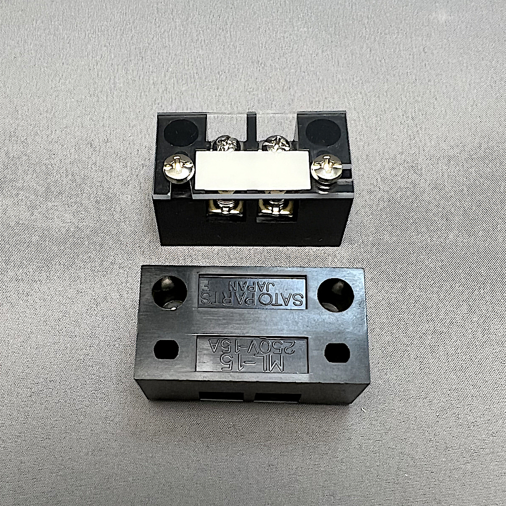 Yahoo!オークション - サトーパーツ 中継用2列型端子台 ML-15-2P【2個...