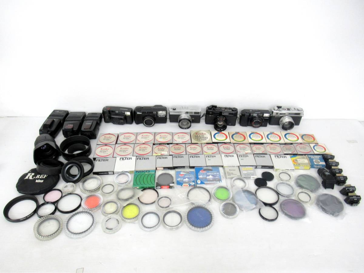 CANON/kenko/Nikon/OLYMPUS/YASHICA他 亥⑥j003//フィルター等まとめ売り/OPTICAL FILTER/SPEEDLITE 380EX/TWZOOM105 ...