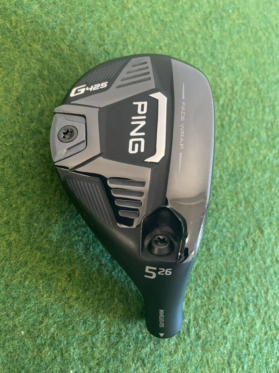 Yahoo!オークション - 美品 G425 5U 26度 ヘッド単品 ピン/PING ハイブ...
