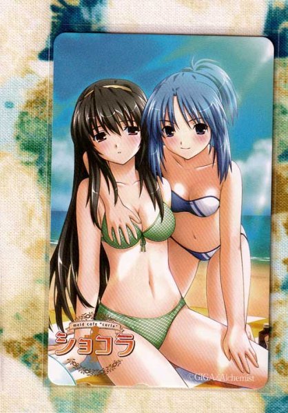 Yahoo!オークション - (Y33-7) 戯画 ねこにゃん ショコラ 水着の美少女...