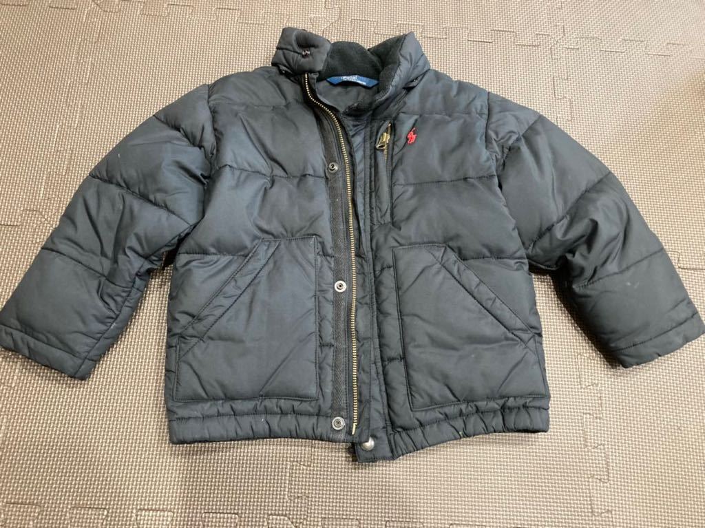Yahoo!オークション - ポロ ラルフローレン ダウンコート 110cm ブラッ...