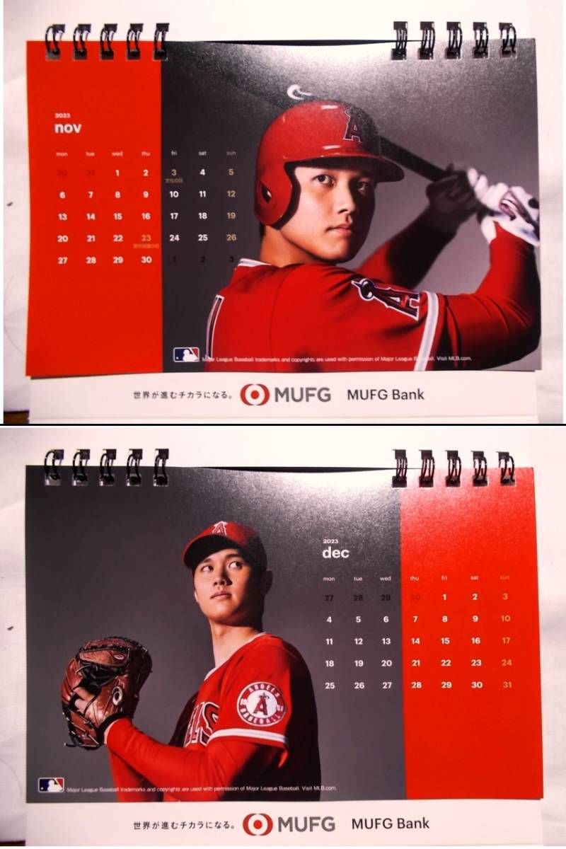 Yahoo!オークション - 大谷翔平(SHOHEI OHTANI 17)/MUFG Bank 月めくり...