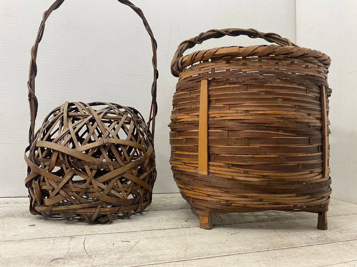 Yahoo!オークション - pmi 100 花籠 竹籠 竹細工 竹製 茶道具 華道具 ...