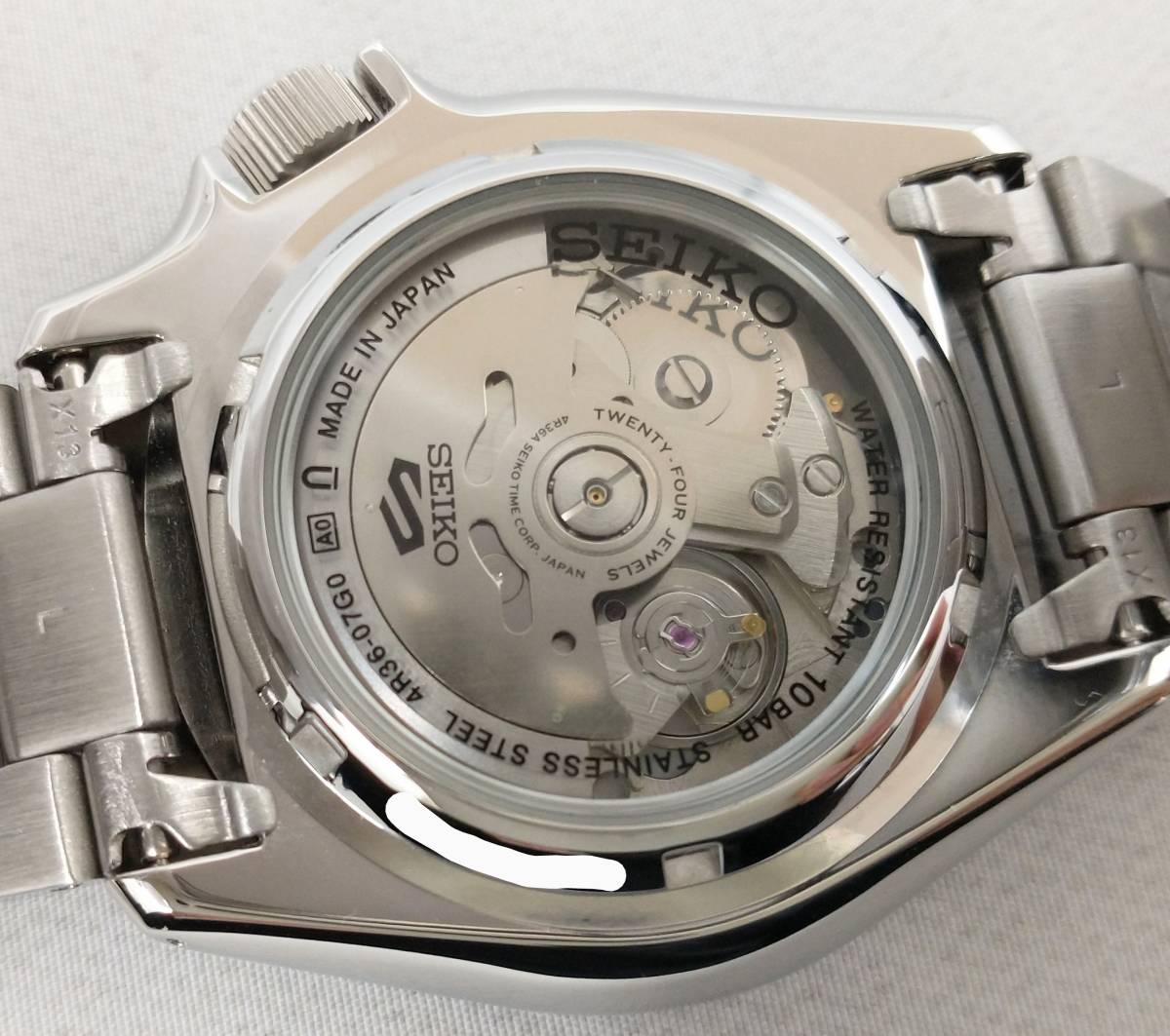 Yahoo!オークション - SEIKO セイコー SEIKO5 4R36-07G0 自動巻 4R36-0...