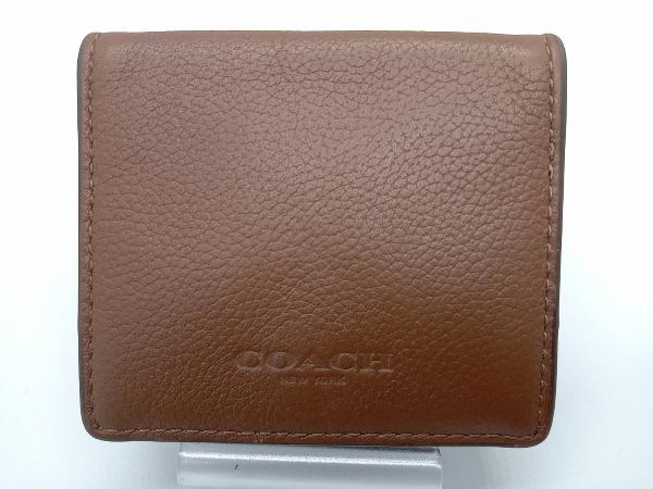 Yahoo!オークション - COACH 5899 コインケース ブラウン レザー 小銭...