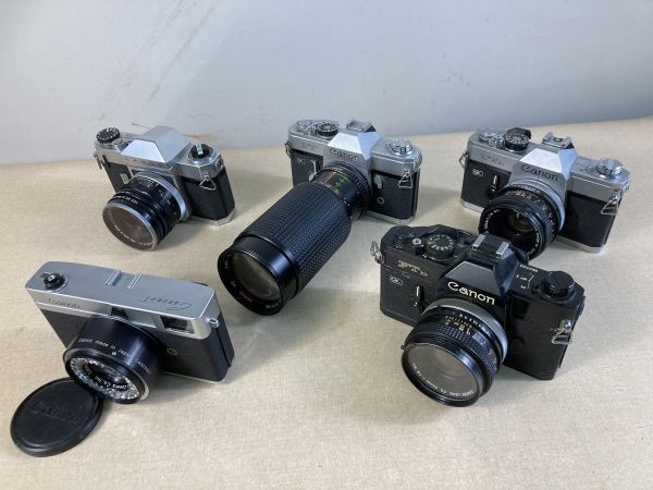 Yahoo!オークション - DD33 キヤノン フィルムカメラ 5点まとめ 動作...