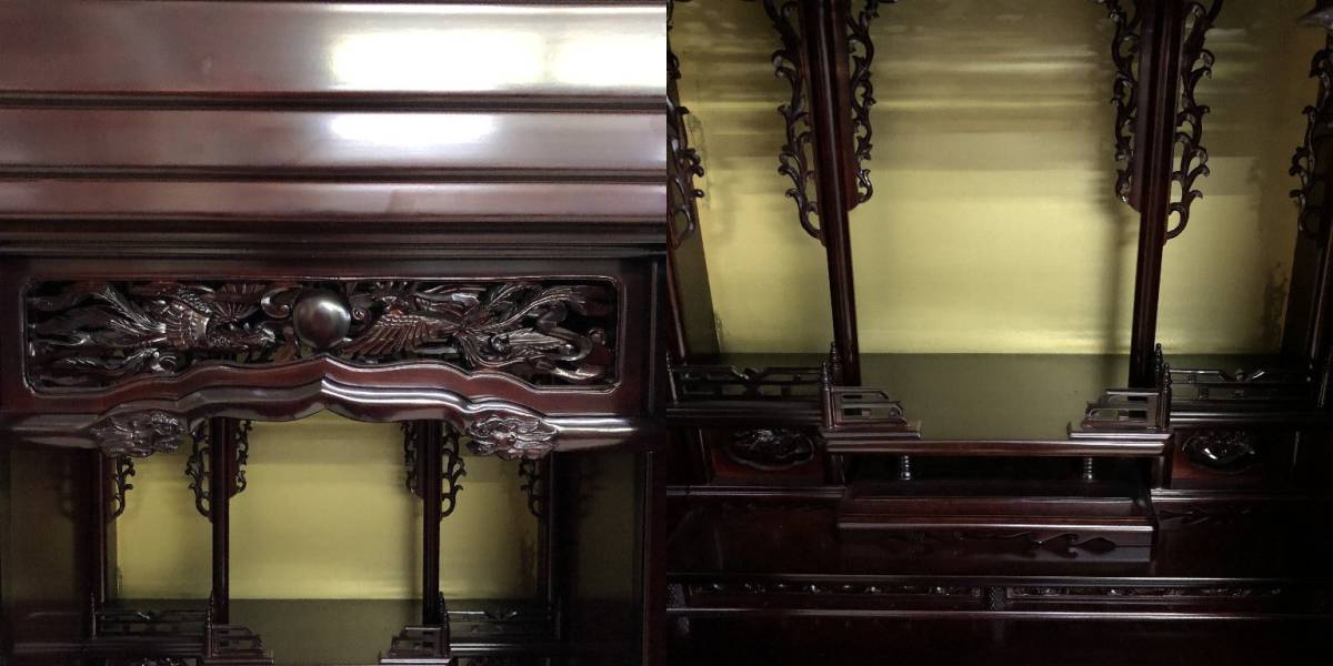 T006 大型 仏壇 W700×D600×H1600 仏具 彫刻 伝統 保管品(仏壇)｜売買されたオークション情報、yahooの商品情報をアーカイブ公開 - オークファン（aucfan.com）