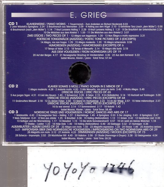 Yahoo!オークション - EDVARD GRIEG（3CD）