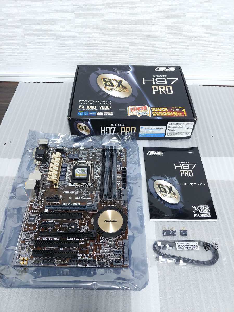 Yahoo!オークション - ASUS H97-PRO H97チップセット搭載 ATX マザーボ...