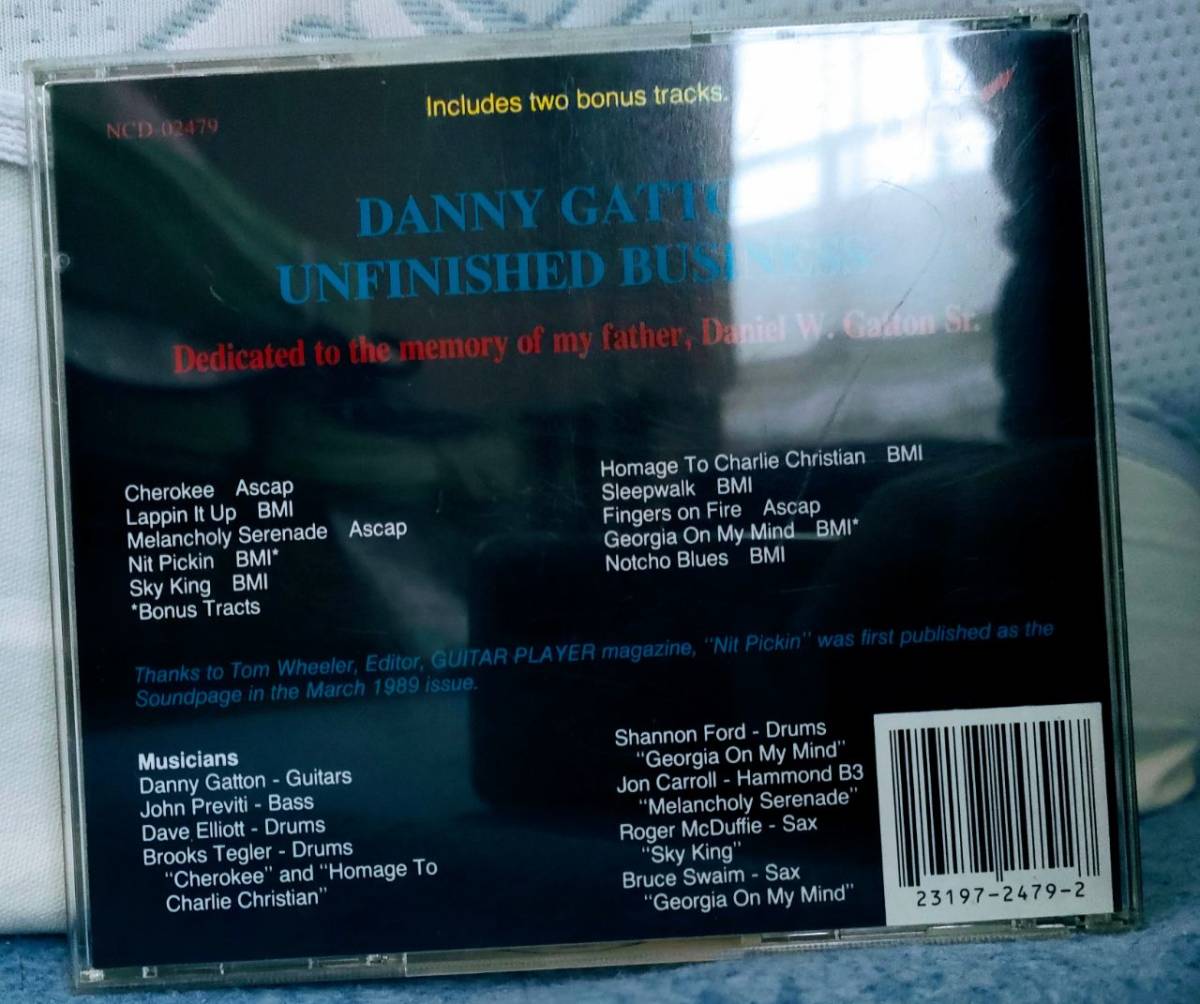 Yahoo!オークション - Danny Gatton / Unfinished Business [NRG Recor...
