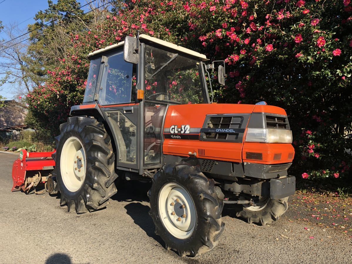 Yahoo!オークション - トラクター 32馬力 クボタ キャビン GL32 農業